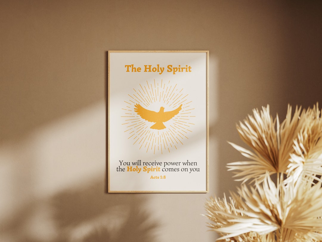 Receive Power of the Holy Spirit Poster | Acts 1:8 Bible Verse ...