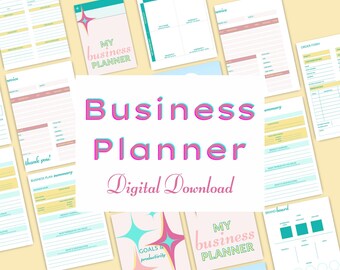 Business Planner Printable and Instant Download, Digital Planner Keeps ...