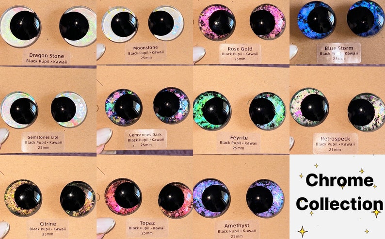 Red Pupil Kawaii Eyes - Etsy