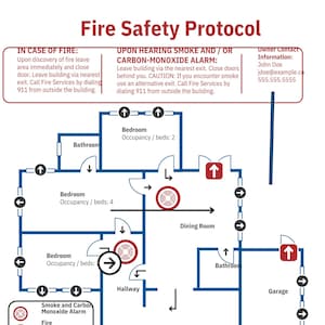 Custom Floor Plan,emergency Fire Escape Plan, Site Plan, Parking ...