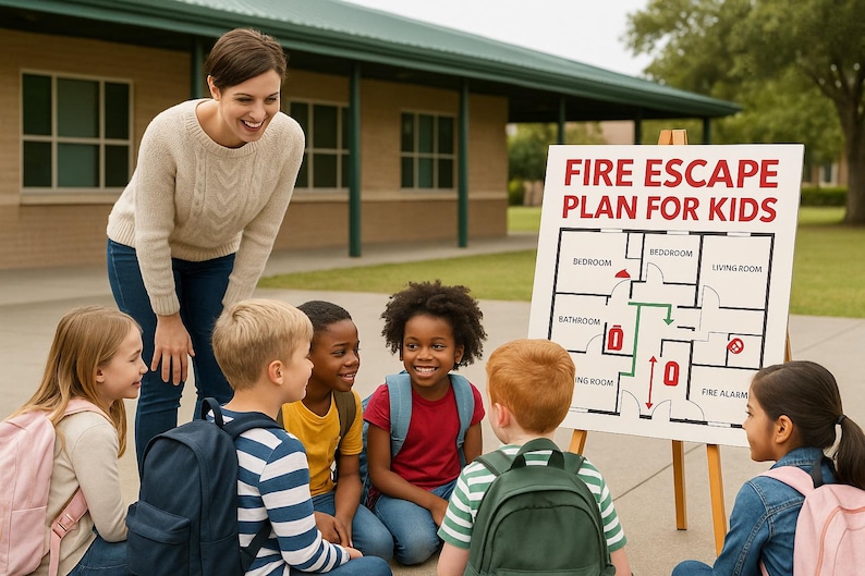 Classroom Fire Escape Plan | Custom School Evacuation Map | Printable ...