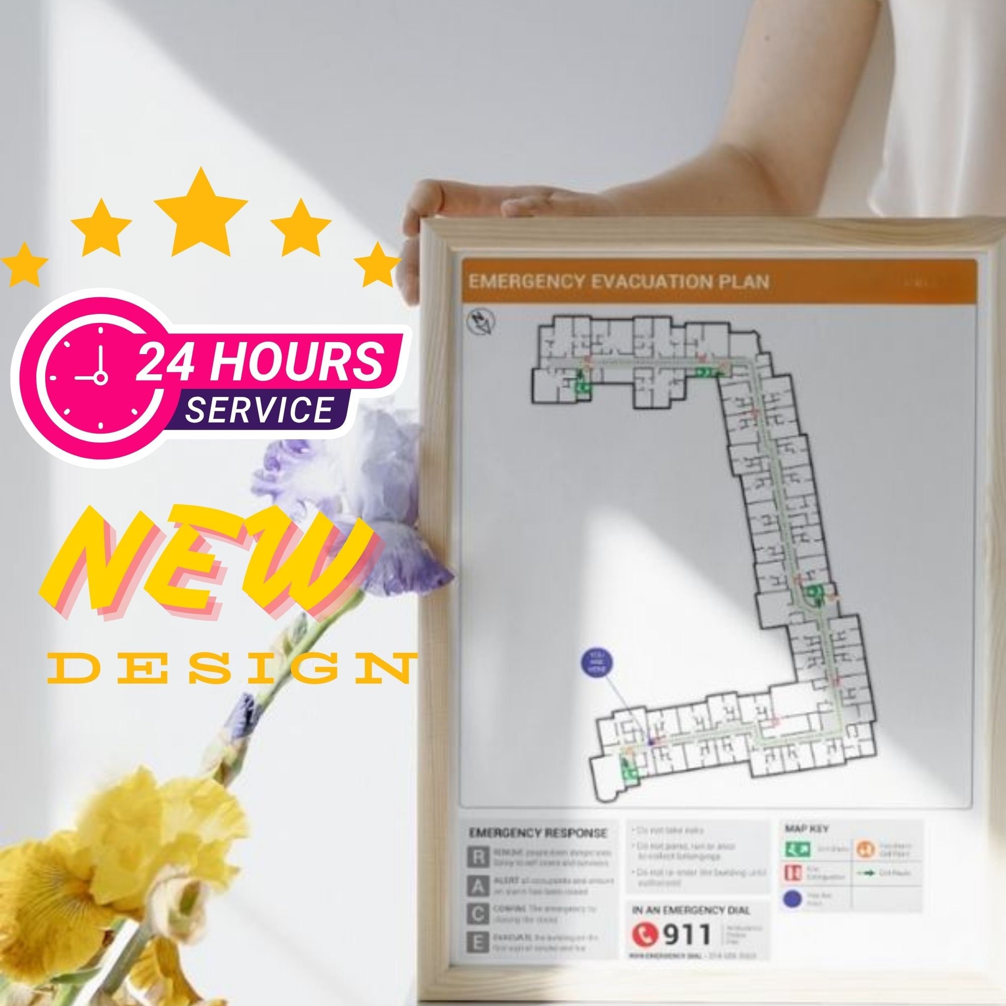 Emergency Evacuation Plan, Fire Escape Plan,evacuation Diagram ...