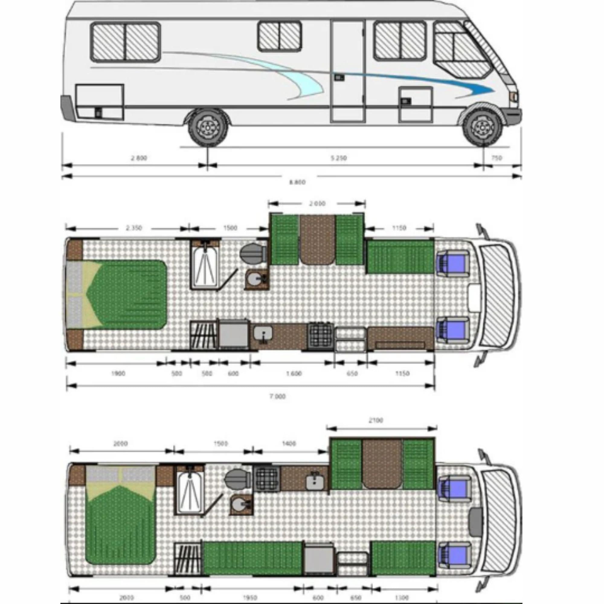 Portable Cabin House Plan,tiny Mobile Home,diy Caravan Plan ...