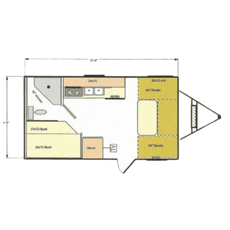 Mobile Home,portable House Plan,cabin Plan,personalized Caravan Floor ...