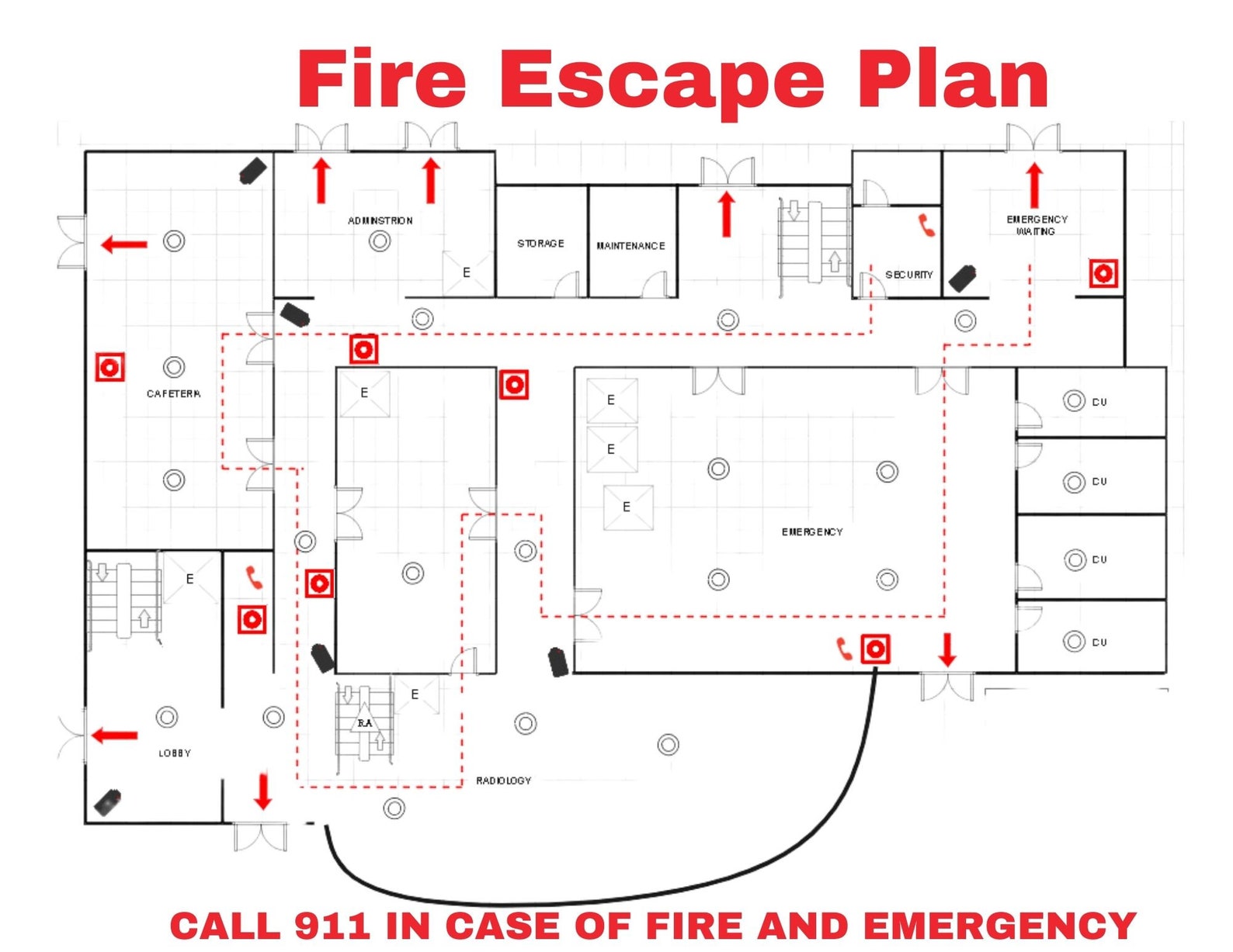 Emergency Evacuation Plan - Fire Exit Map | Custom Safety Plan for ...