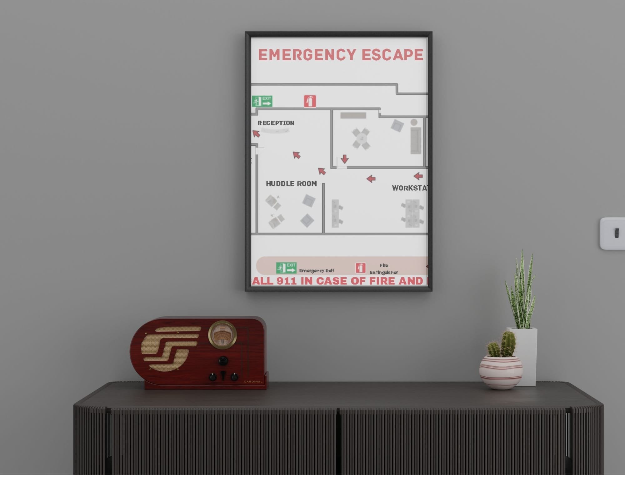 Airbnb Emergency Fire Escape Plan,evacuation Diagram,customized ...
