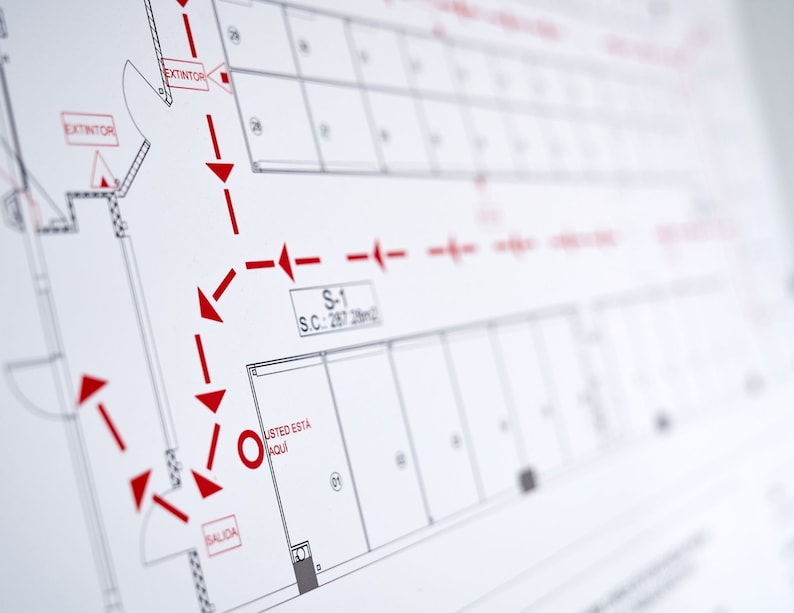 Emergency Evacuation Plan, Fire Escape Plan,evacuation Diagram ...