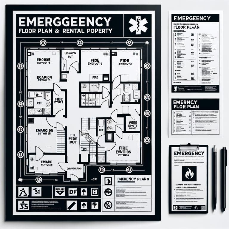 Personalized Emergency Floor Plan PDF | Home & Rental Property Safety ...