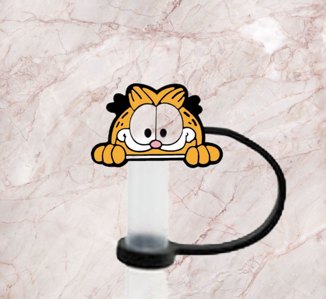 Cartoon Cat Straw Cover Cap for Stanley Cup Tumblers , 10 Mm Straw Tips ...