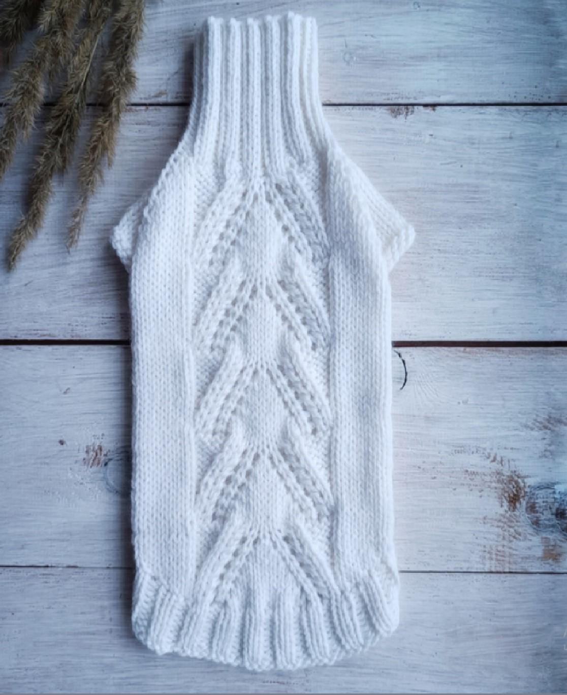 Cat Sweater Knitting Pattern | Small Dog Sweater Tutorial (PDF) - Etsy