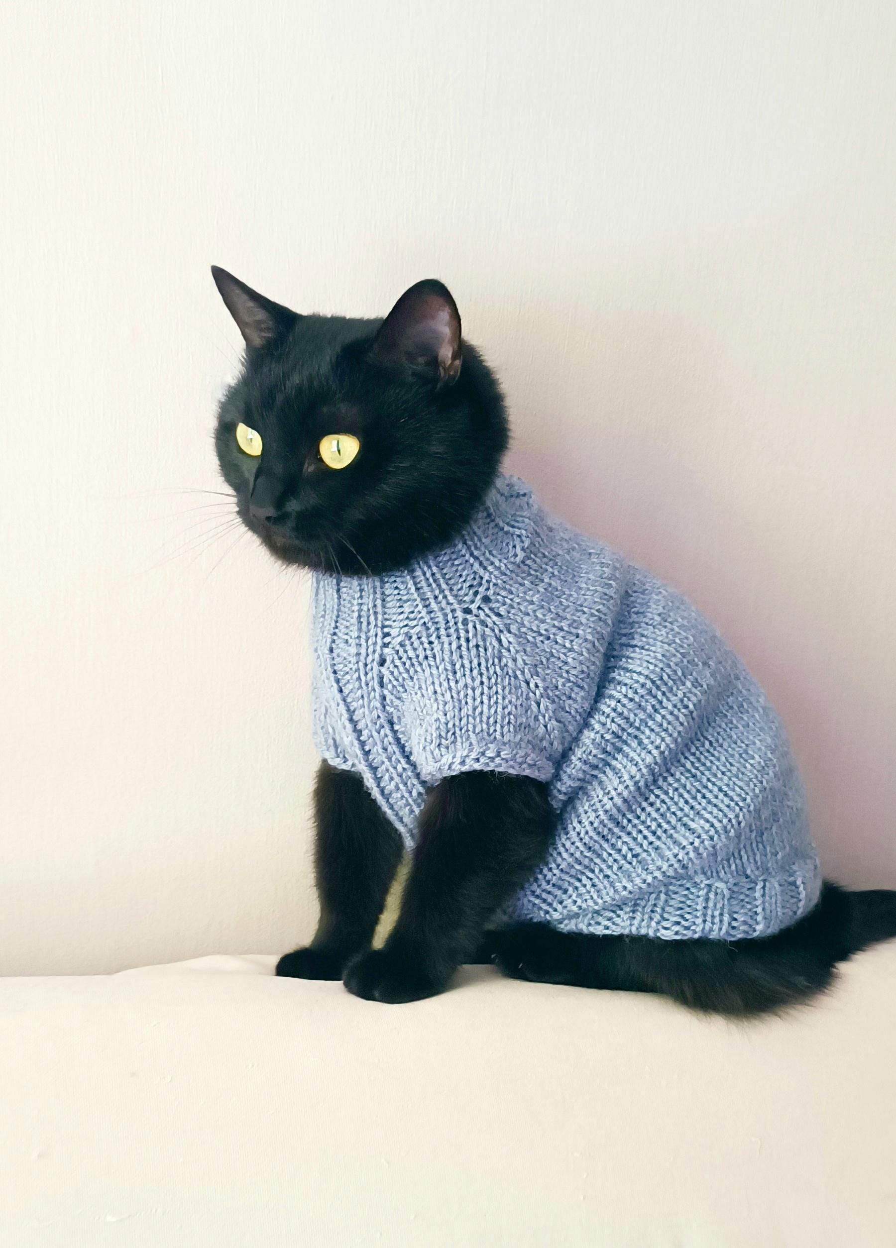 Cat Sweater Knitting Pattern PDF Knitting Guide Sweater for Pets Small ...