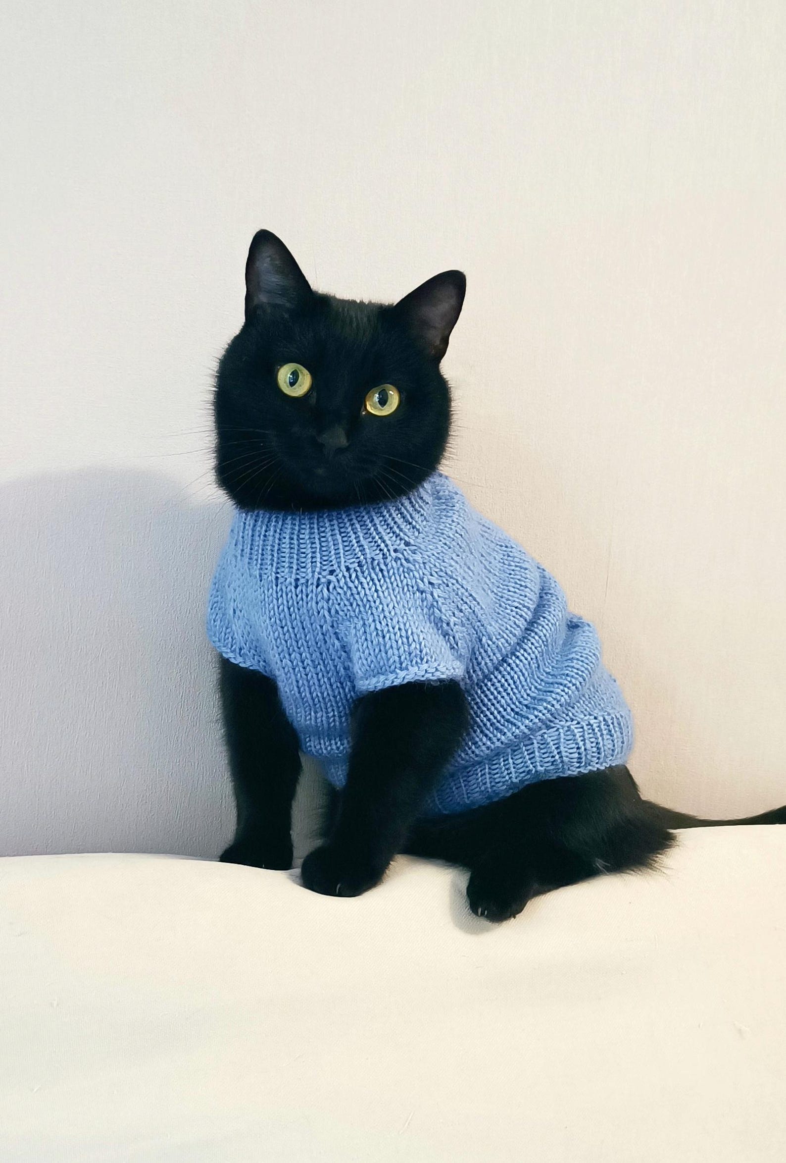 Cat Sweater Knitting Pattern PDF Knitting Guide Sweater for Pets Sphynx ...