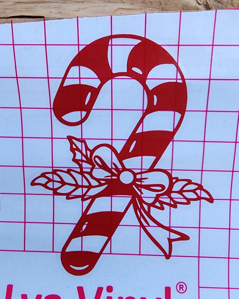 Candy Cane Vinyl Decal / Christmas / Holiday / Candy Cane / Permanent ...