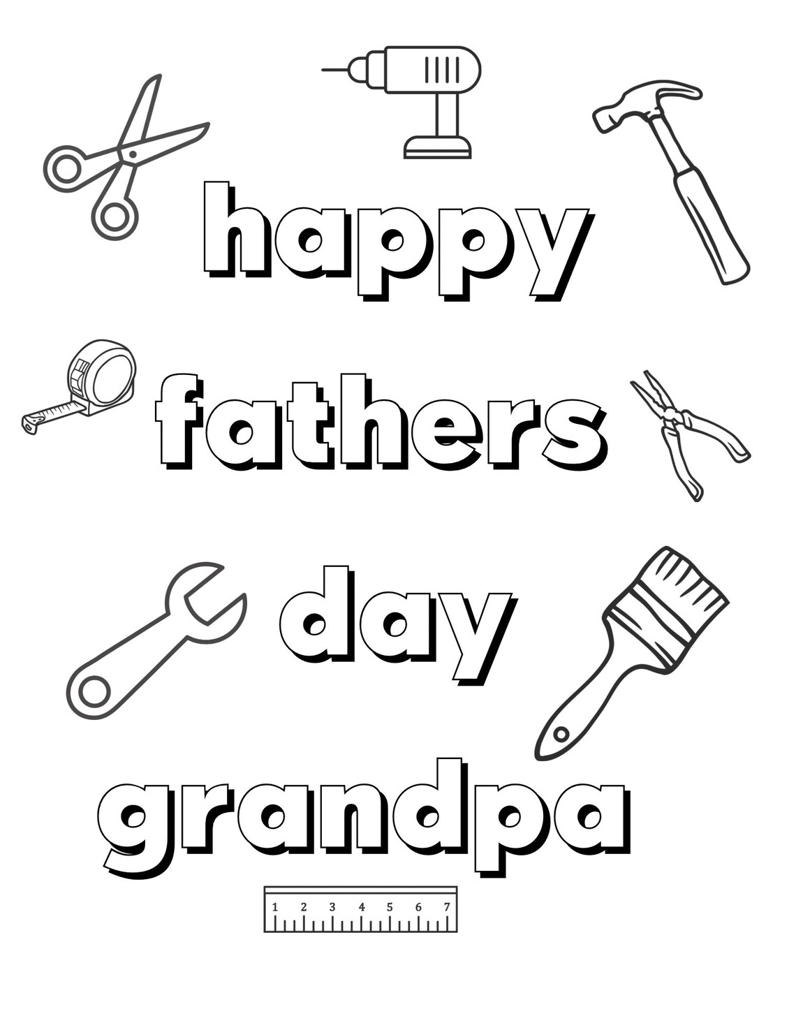Printable Fathers Day Coloring Pages for Grandpa Bundle, Fathers Day ...