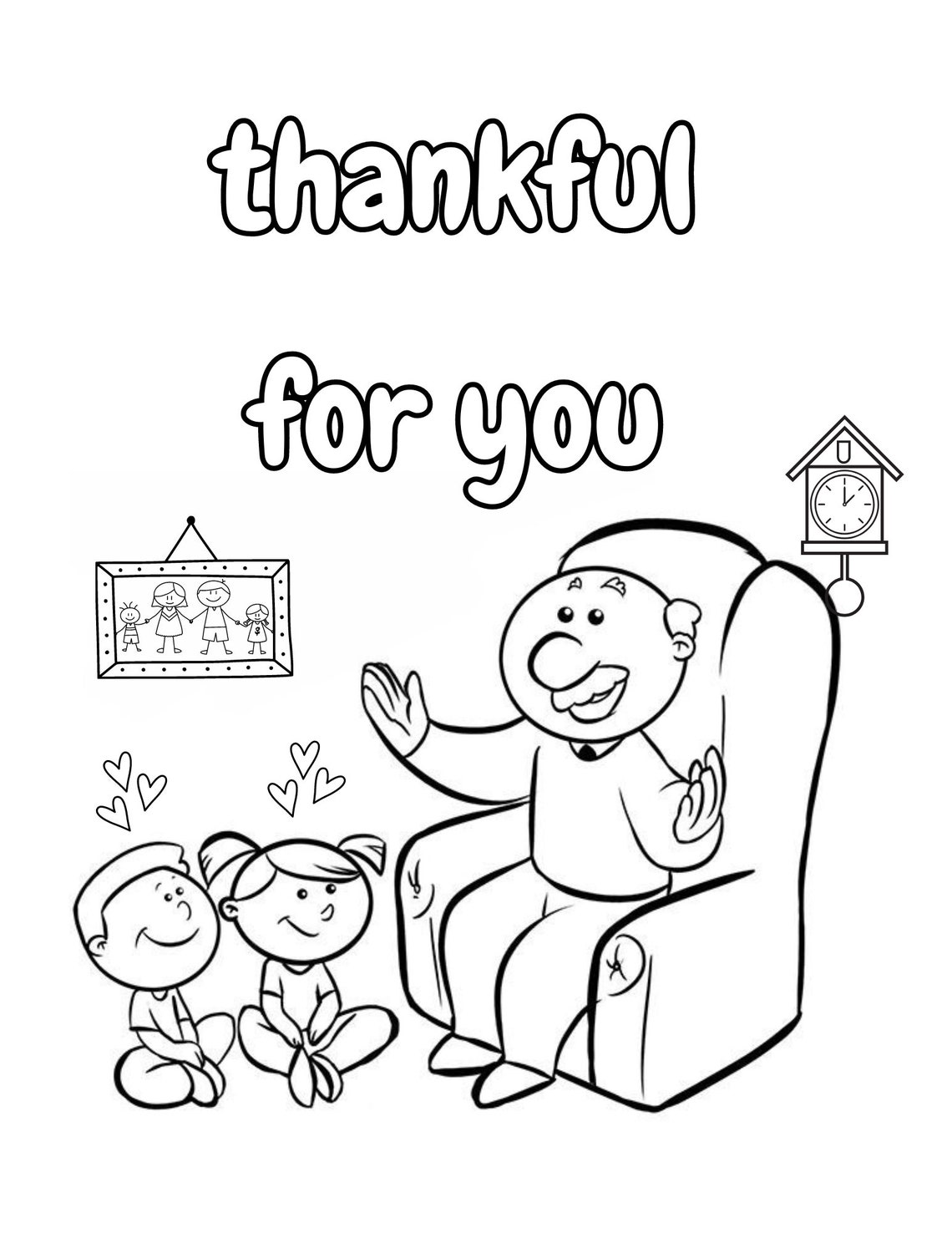 Printable Fathers Day Coloring Pages for Grandpa Bundle, Fathers Day ...