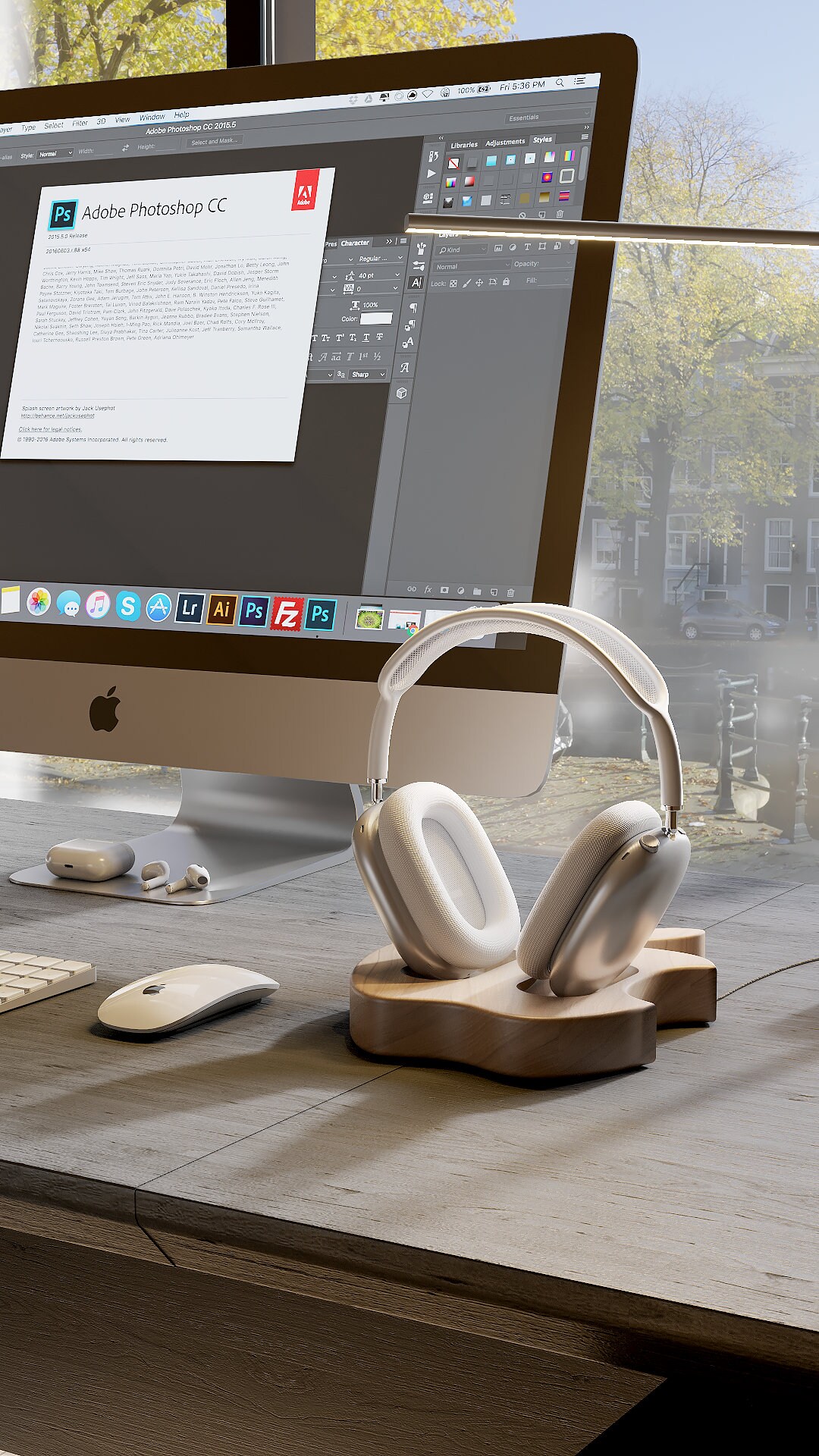 Airpods Max Wireless Magnetic Charging Dock Headphone Stand With ...