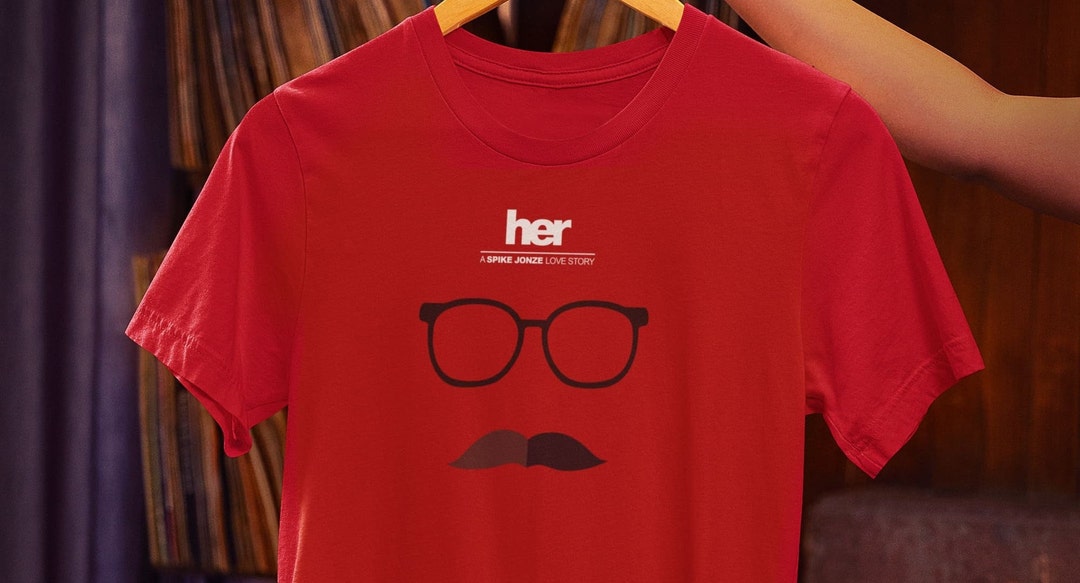 Her Spike Jonze Movie T-shirt - Joaquin Phoenix Tee - Science Fiction ...