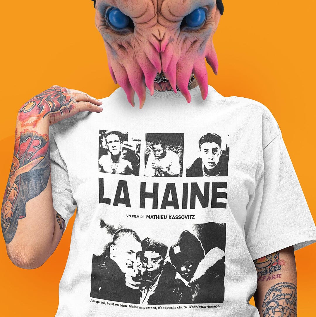 La Haine T-shirt – Mathieu Kassovitz French Cult Classic – 90s Social ...
