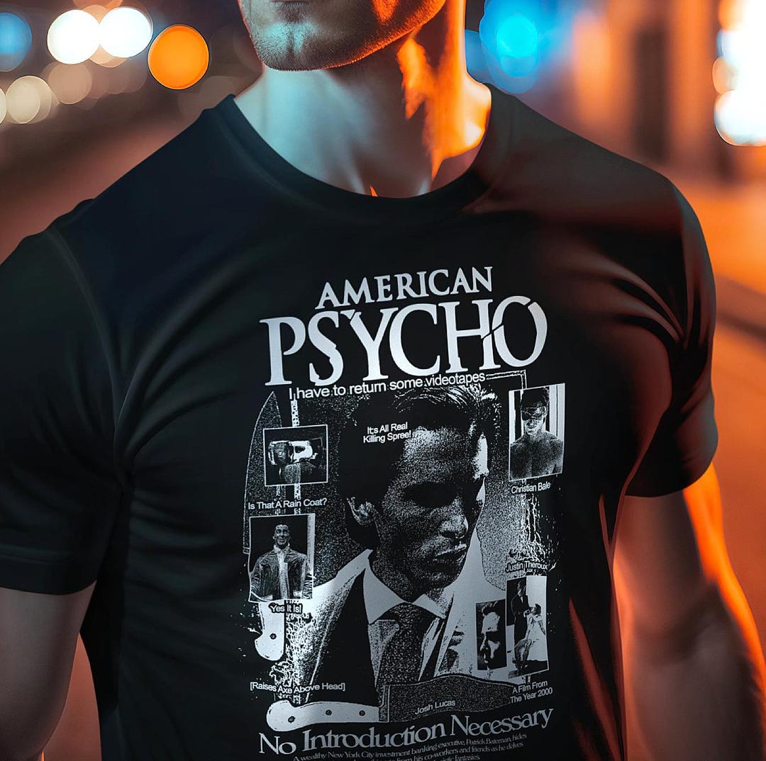 American Psycho T-shirt – Patrick Bateman Cult Film Tee - Etsy