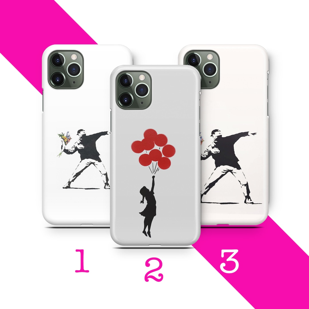 Banksy 6 Phone Case for Apple iPhone 11 12 13 14 15 16 E 17 Air PRO ...