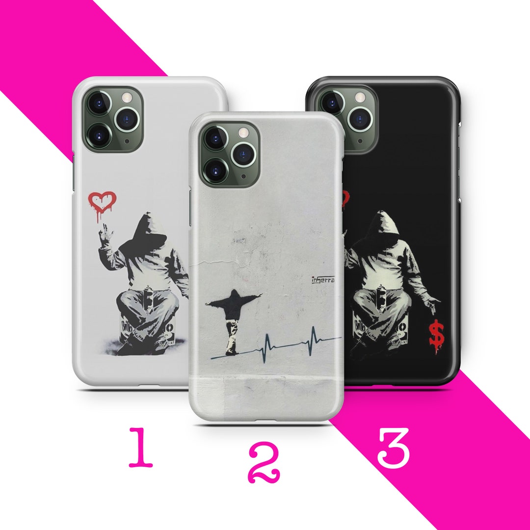 Banksy 4 Phone Case for Apple iPhone 11 12 13 14 15 16 E 17 Air PRO ...