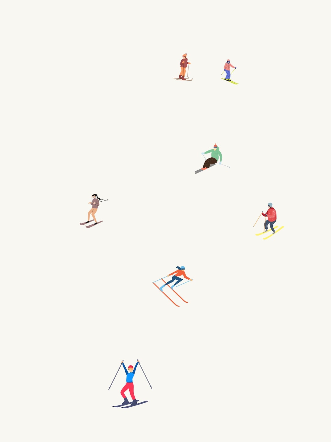 Winter Skier Poster Digital Print - Etsy