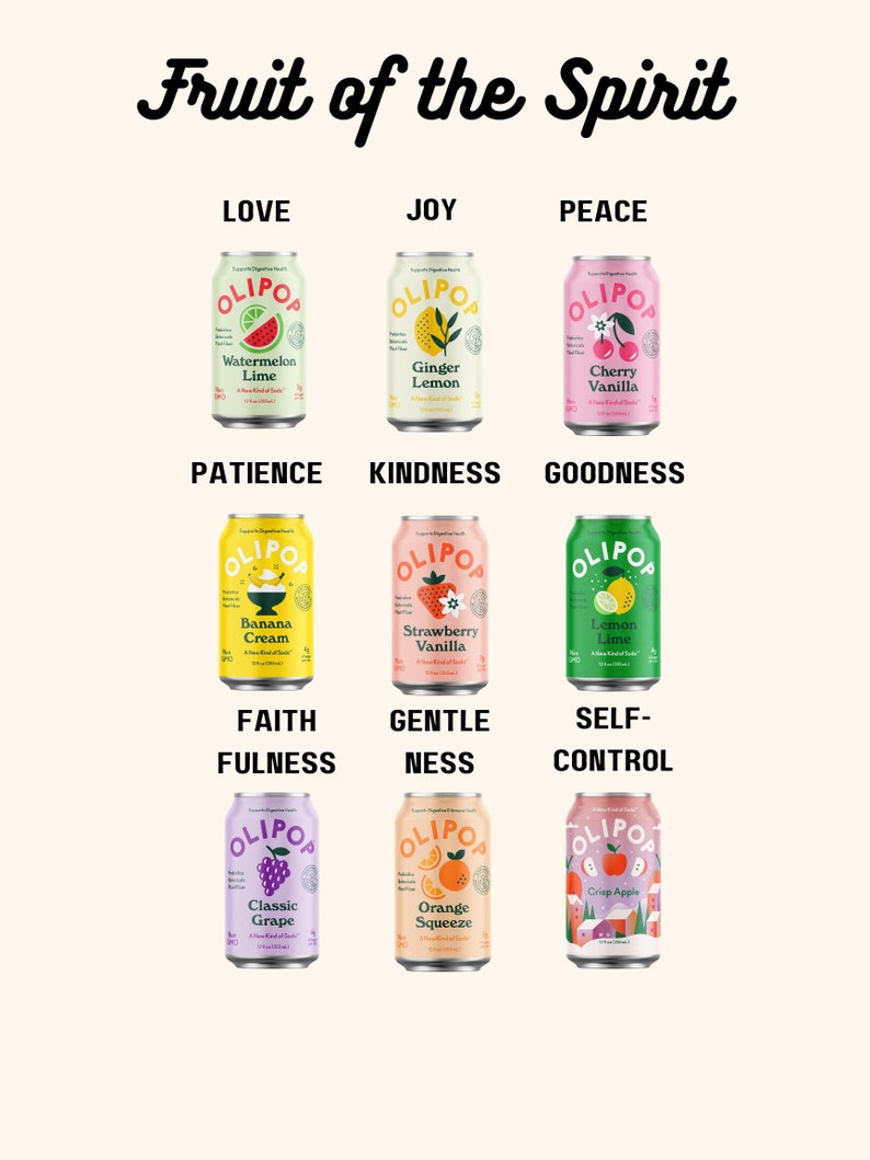 Fruit of the Spirit Olipop Print - Etsy