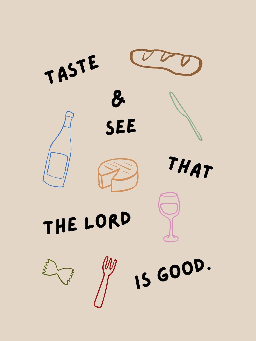 Taste and See That the Lord is Good Poster - Etsy