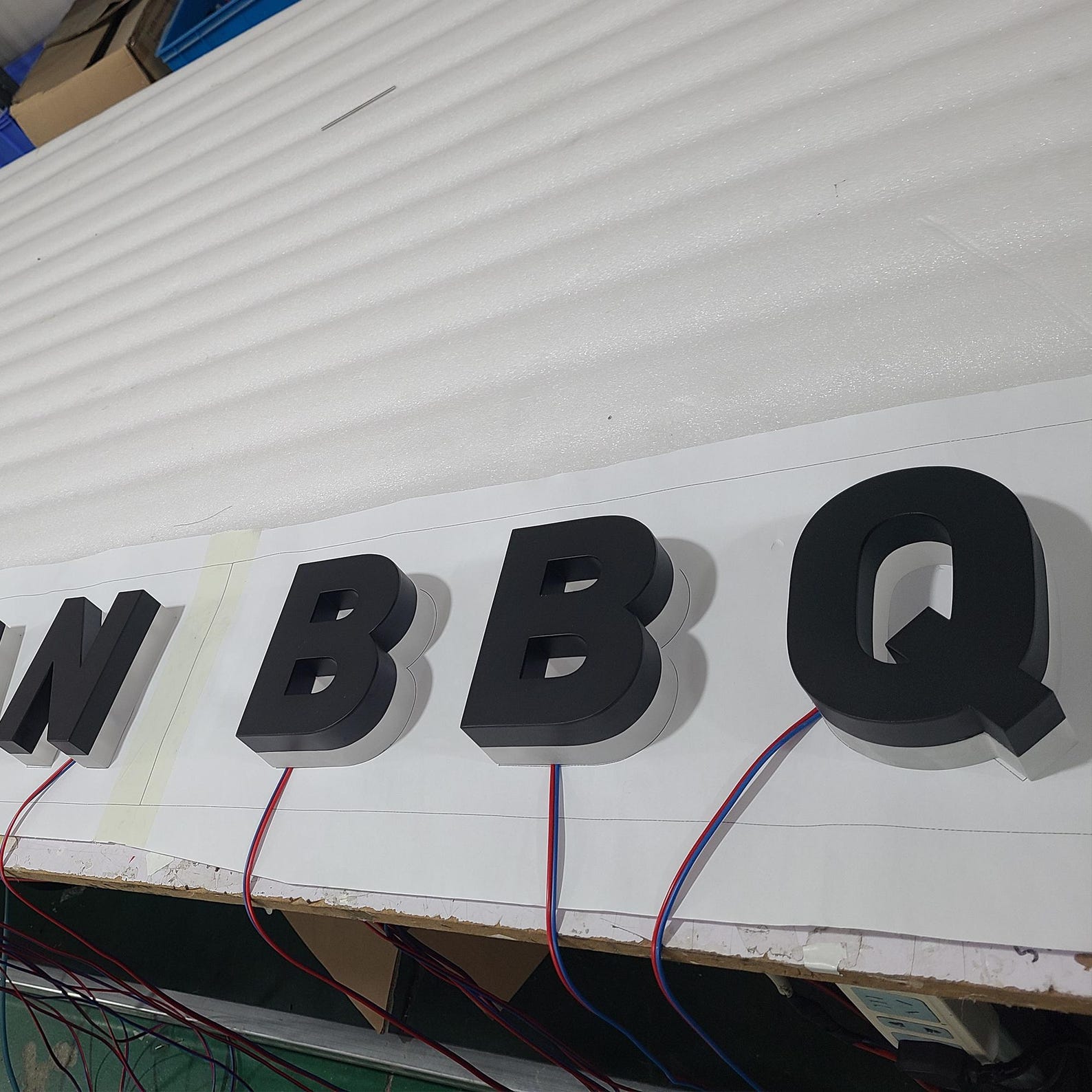 Custom 3D LED Backlit Stainless Steel Reverse Channel Letters Exterior ...