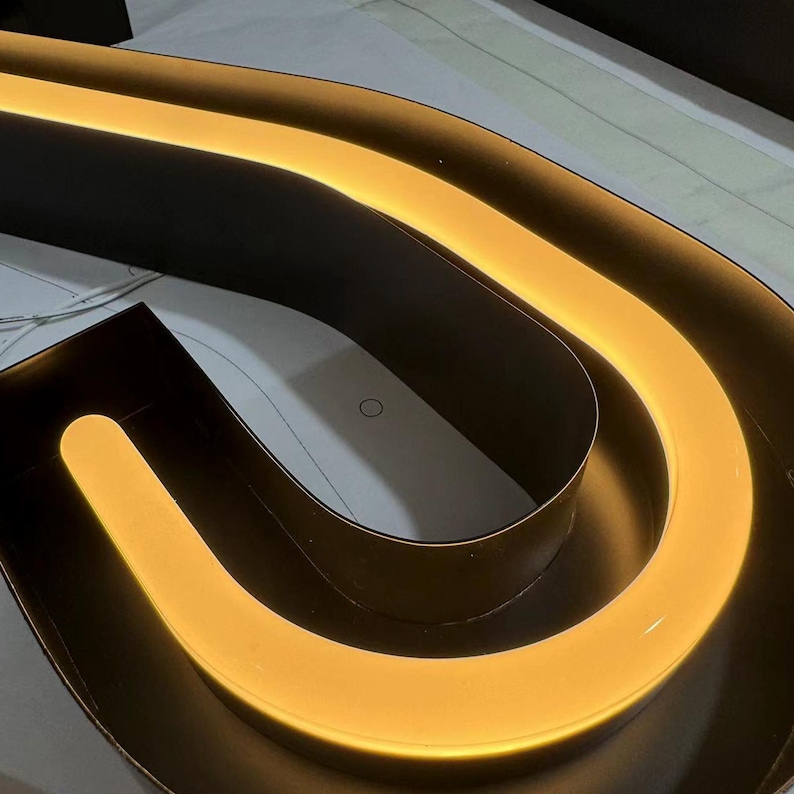 Custom Retro Channel Letter Signs, LED Neon Letters, Exposed Neon ...