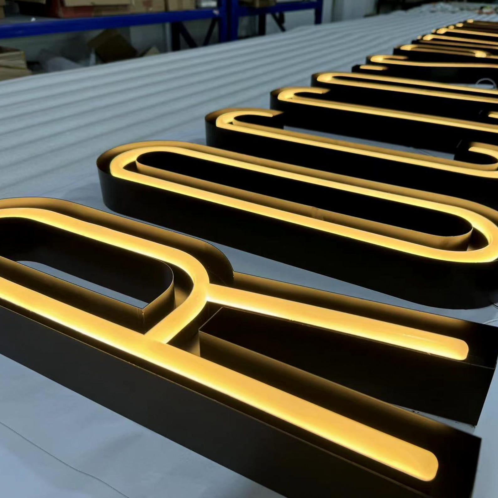 Custom Retro Channel Letter Signs, LED Neon Letters, Exposed Neon ...