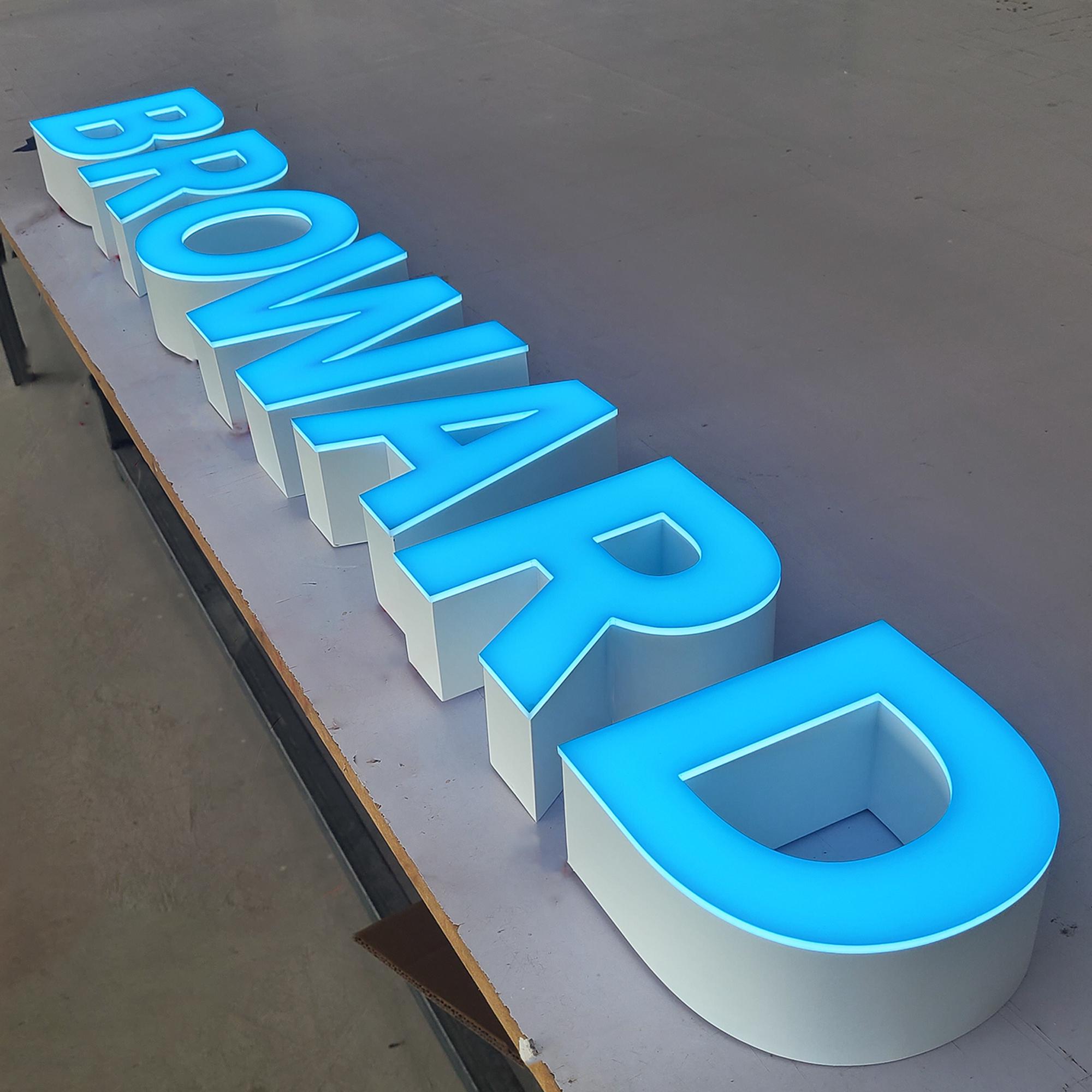 Custom LED Store Sign,outdoor Led Sign, Custom Frontlit Sign, Wall Logo ...