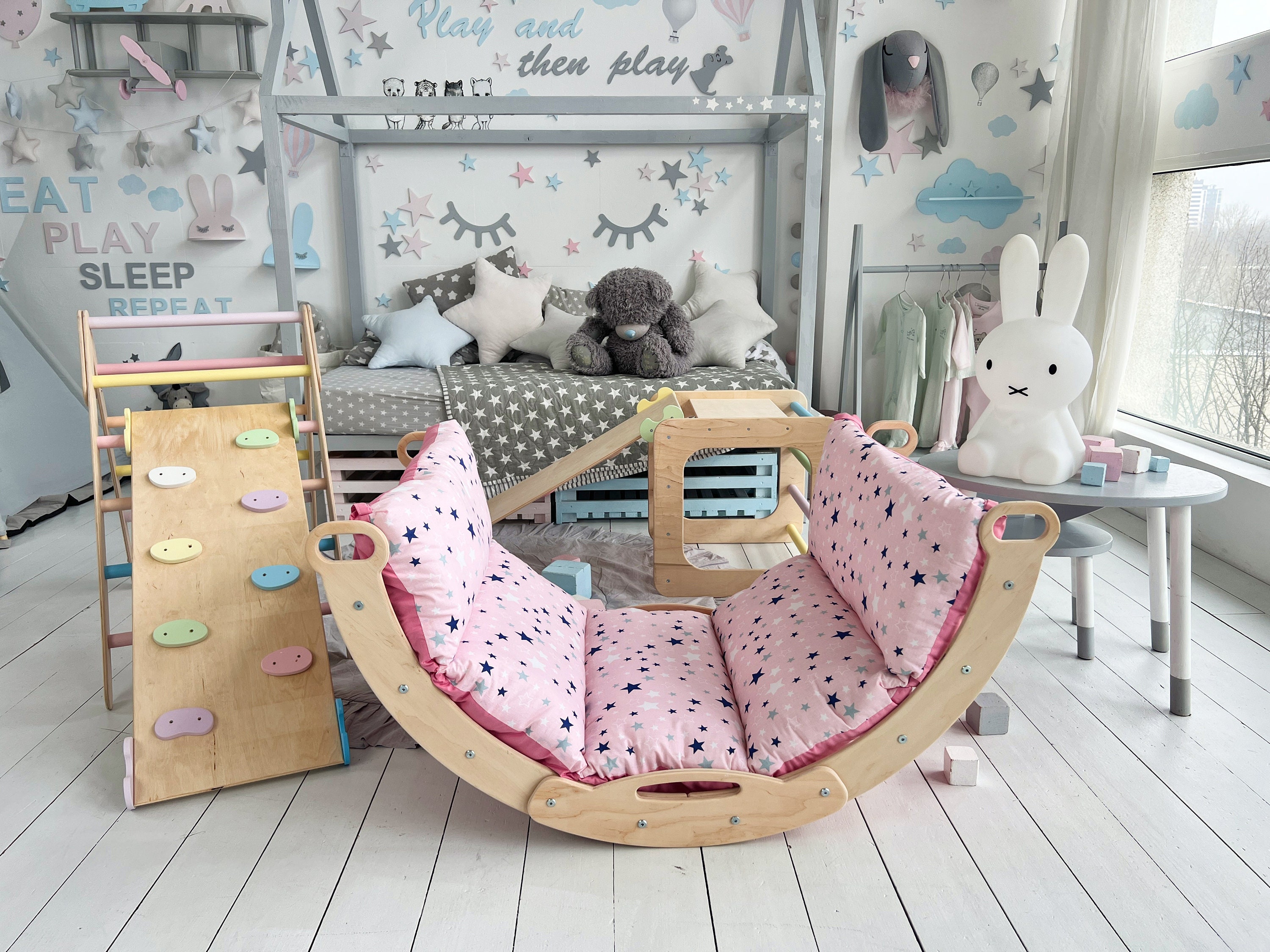 Pastecl Color, Montessori Climber Set, Climbing Toys for Toddlers 1 6 ...