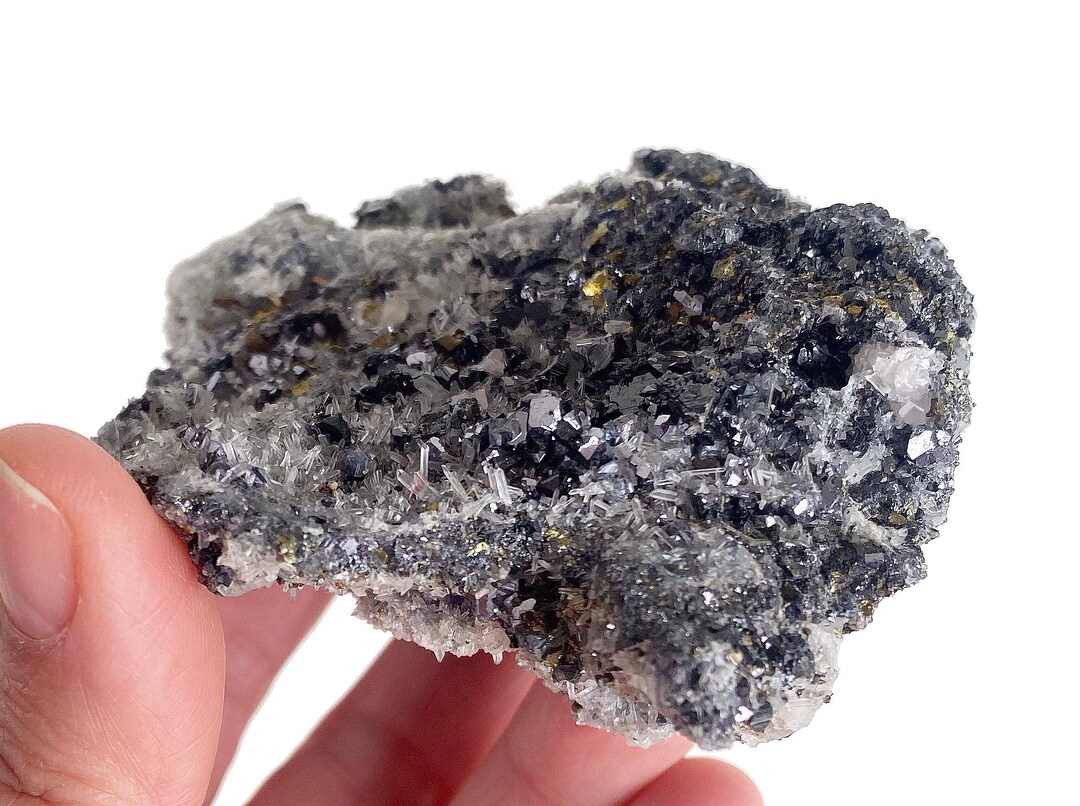 Raw Sphalerite, Quartz, Chalcopyrite on Galena, Bulgaria, 224g - Etsy