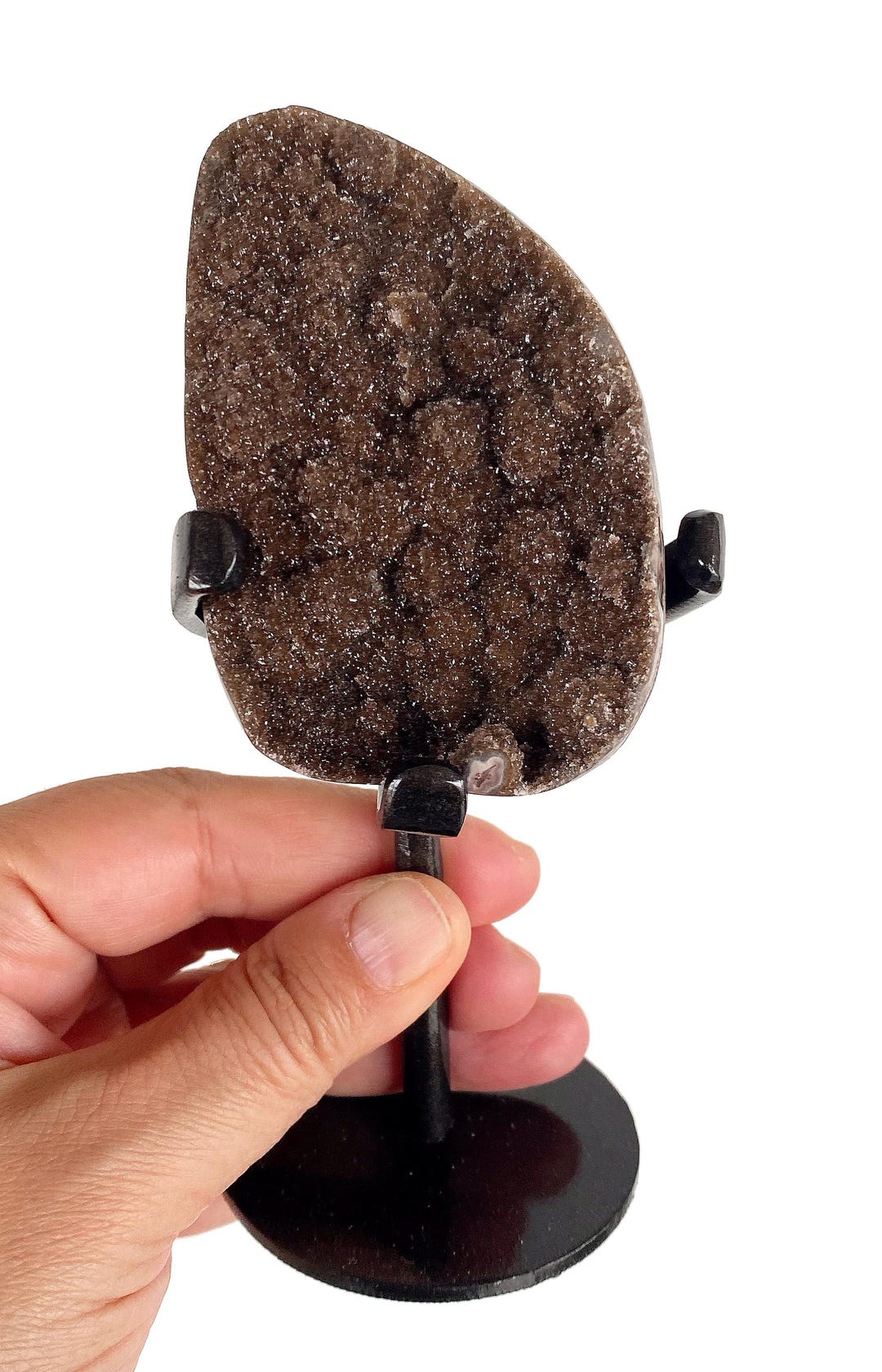 Brown Sugar Amethyst Geode on Stand (313g) - Natural Crystal From ...