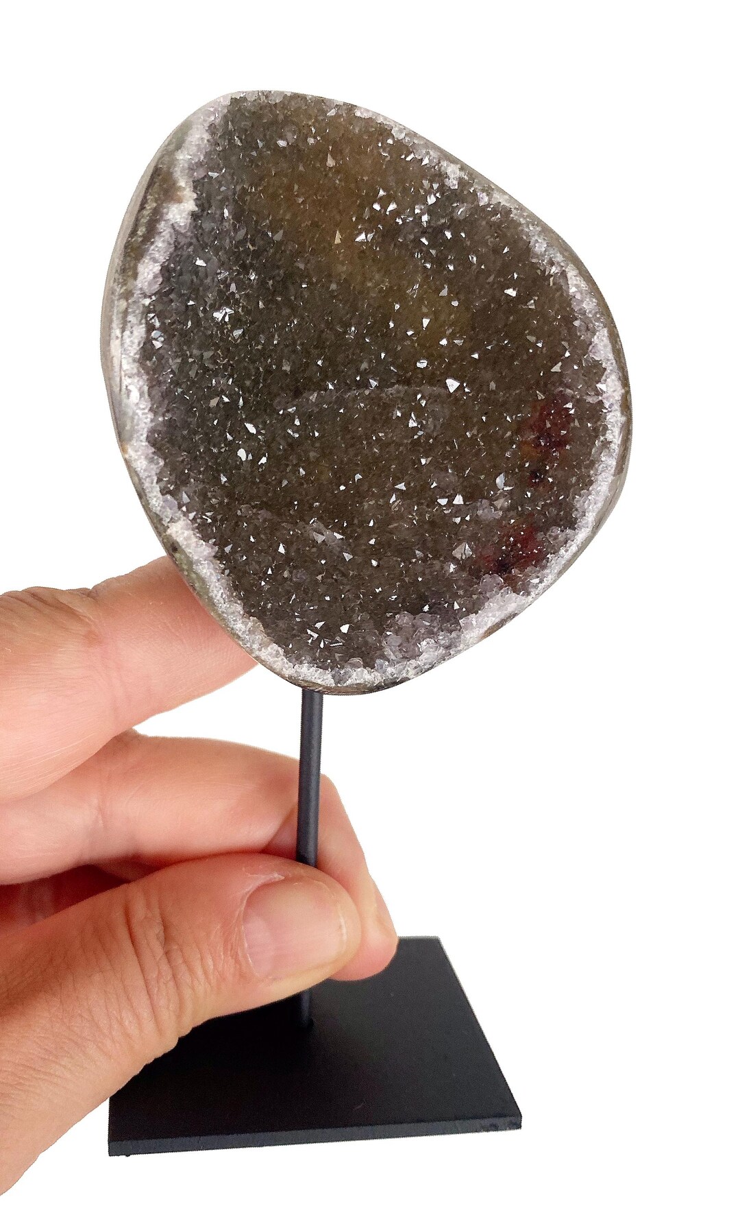 Brown Sugar Amethyst Geode on Stand (155g) - Natural Crystal From ...