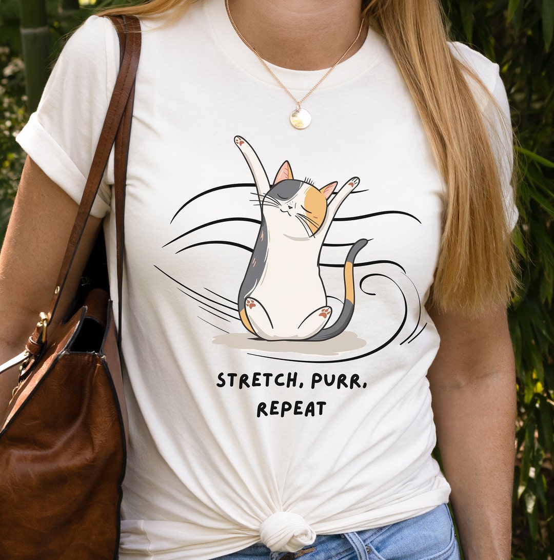 Zen Kitty Yoga Tee: Meowmaste & Meditation Shirt for Cat Moms ...