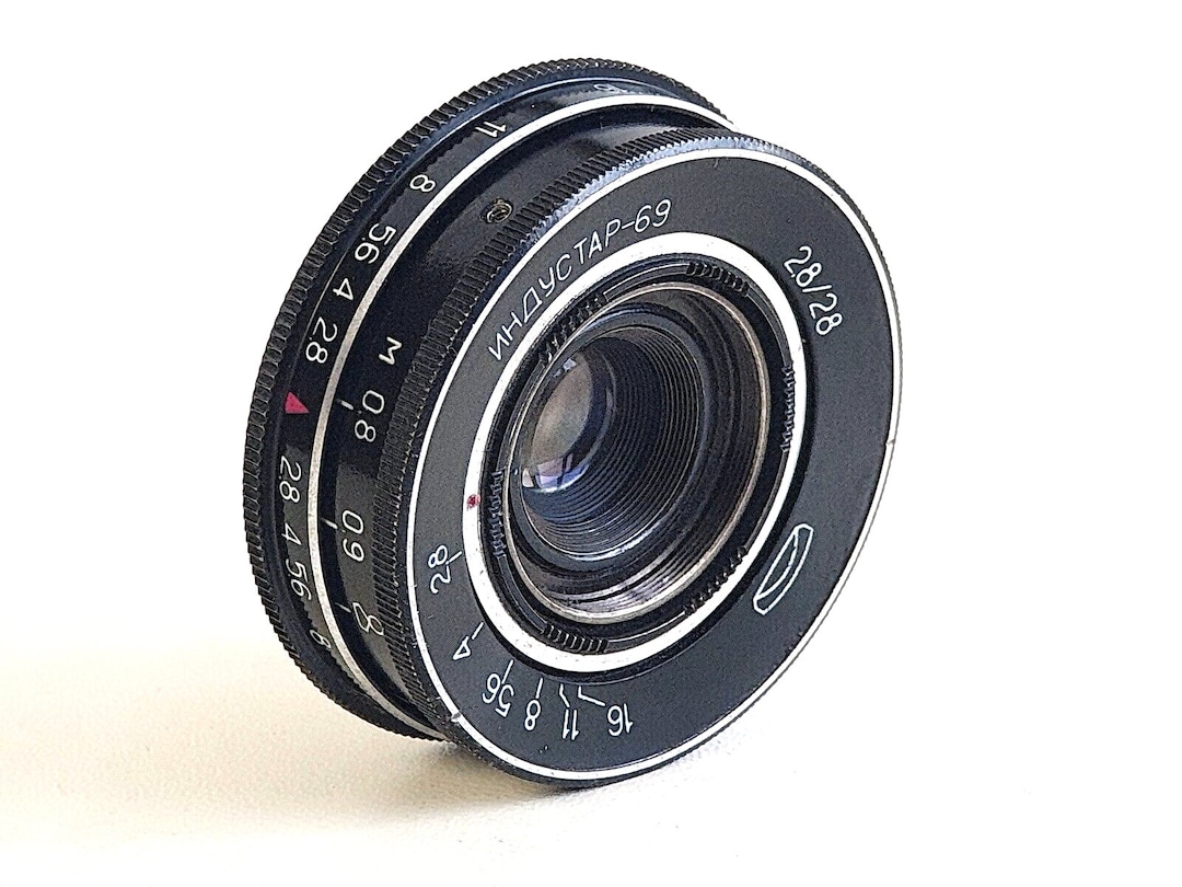 Industar-69 28mm F/2.8 USSR Wide Angle Pancake Lens for Chaika M39 ...