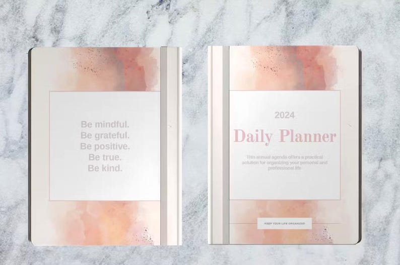 2024 Daily Planner Template US Letter Size, 12 Pages Indesign INDD ...