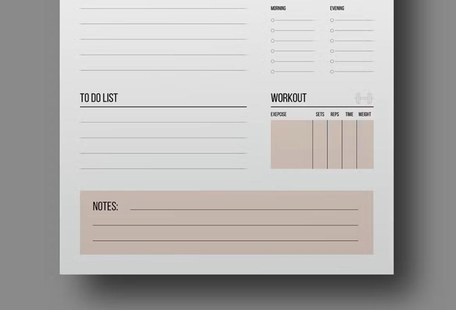 Creative Daily Planner Template A4 Size, EPS, AI, PSD - Etsy