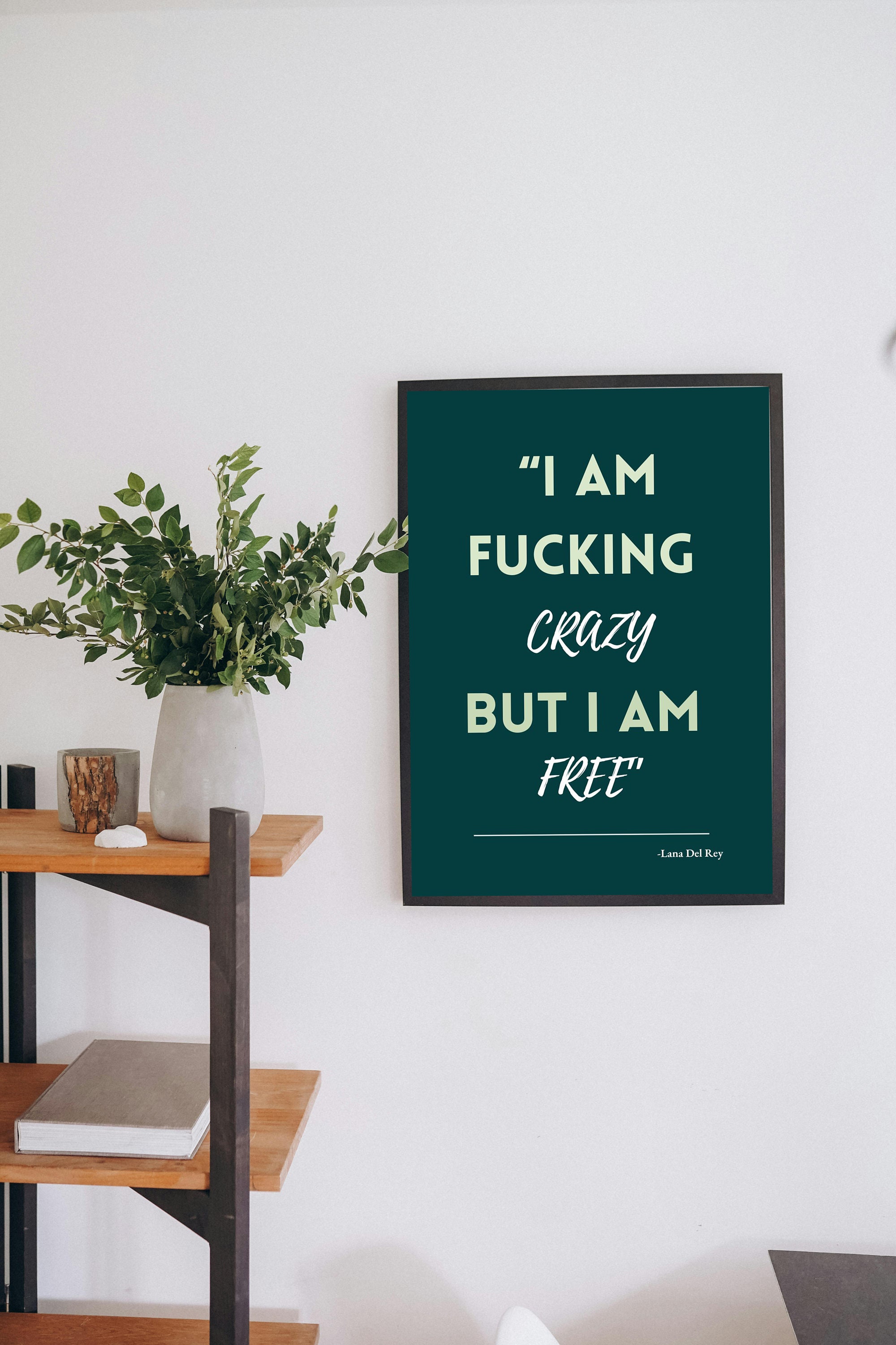 Lana Del Rey, Ride Monologue, LDR Lyrics Digital Wall Art, Music Fan ...