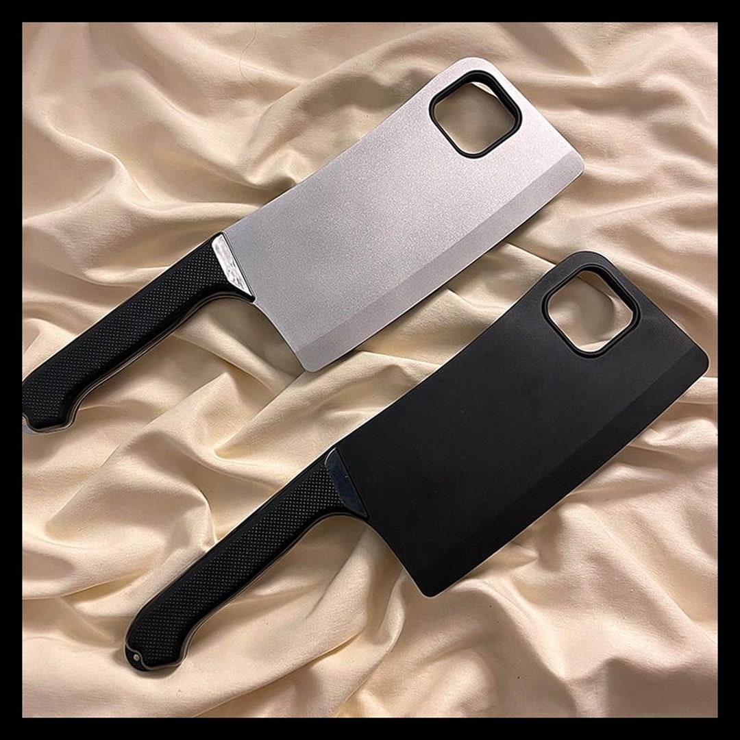 Funny Kitchen Knife Machete Soft Phone Case for iPhone 11 12 13 14 15 ...