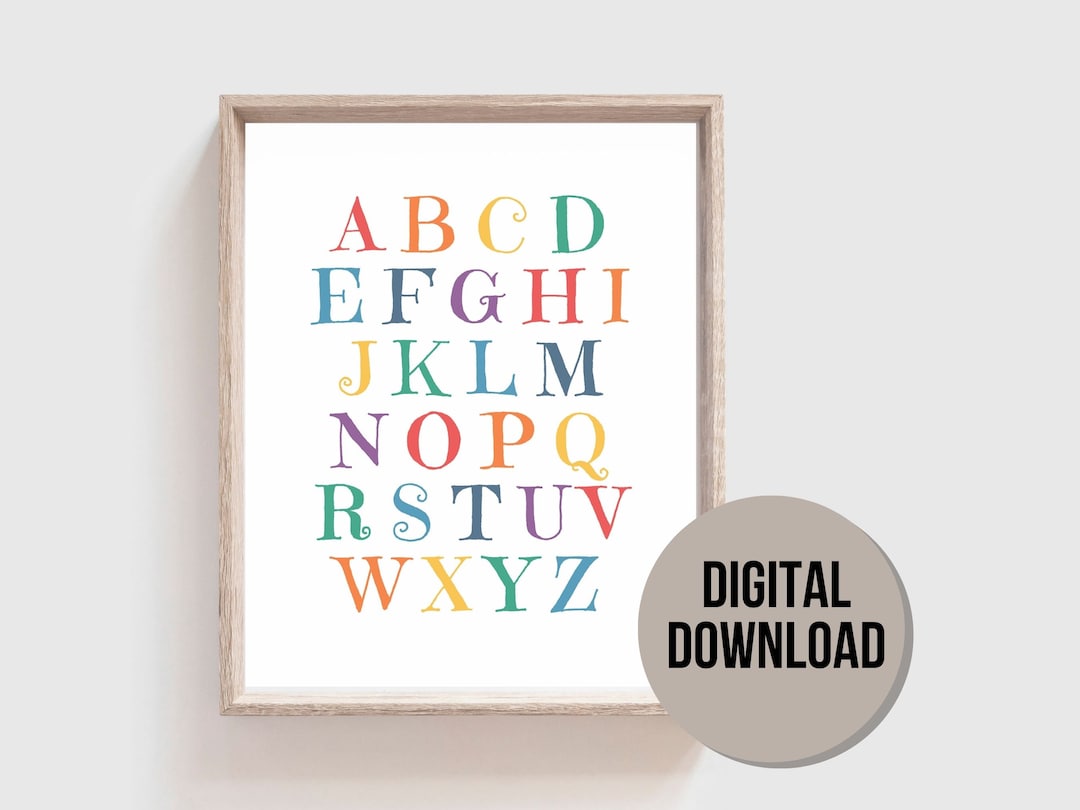 Rainbow Classroom, Classroom Posters, Alphabet Poster, Kids Printables ...