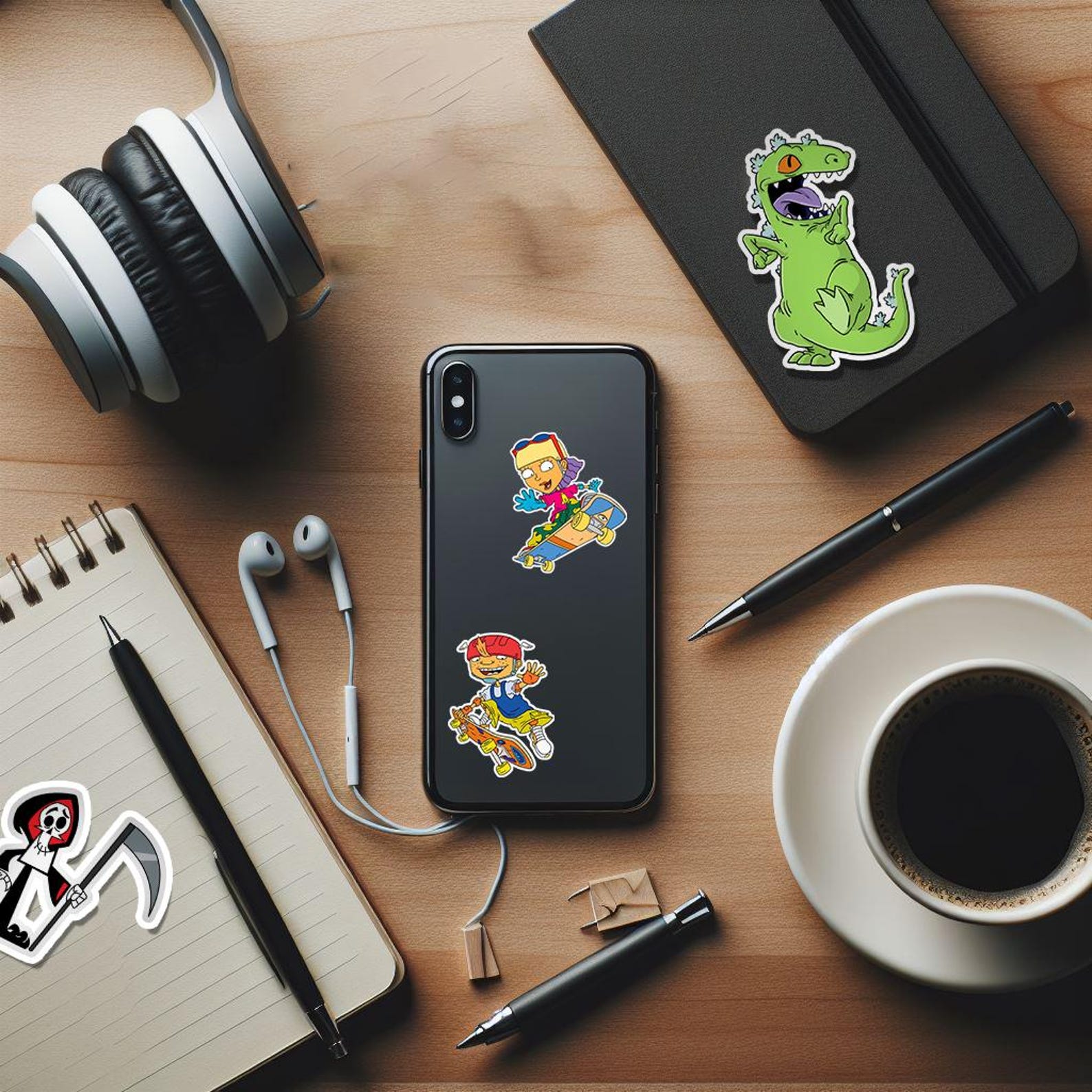 90s Cartoon Sticker Bundle: Retro Nostalgia Pack (PNG, SVG, PDF) - Etsy