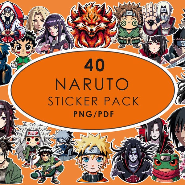 Naruto Stickers - Etsy