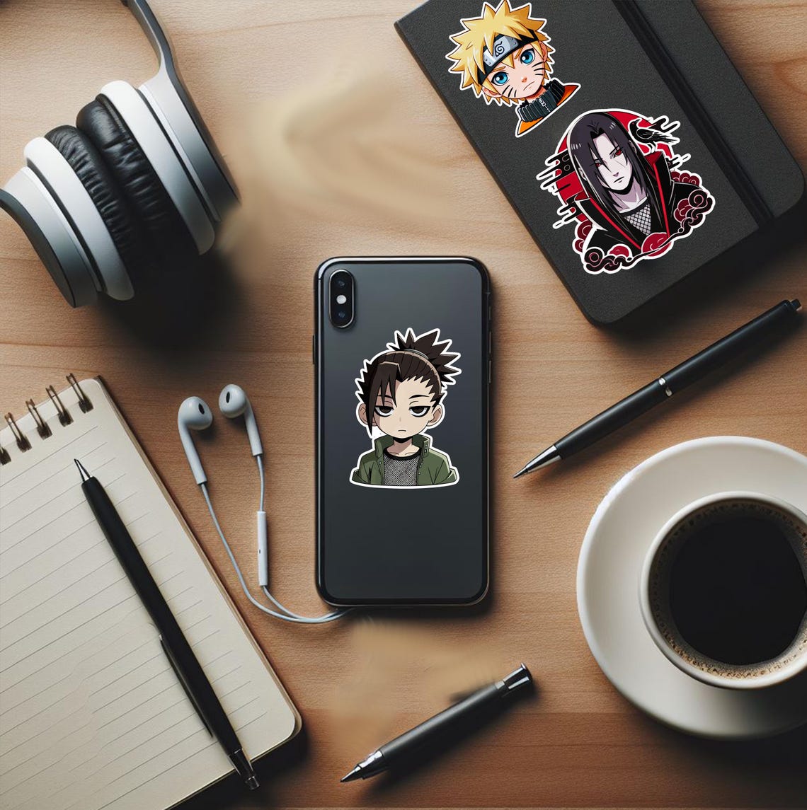 Naruto Sticker Pack, 40 Naruto Shippuden Stickers, Anime Stickers ...