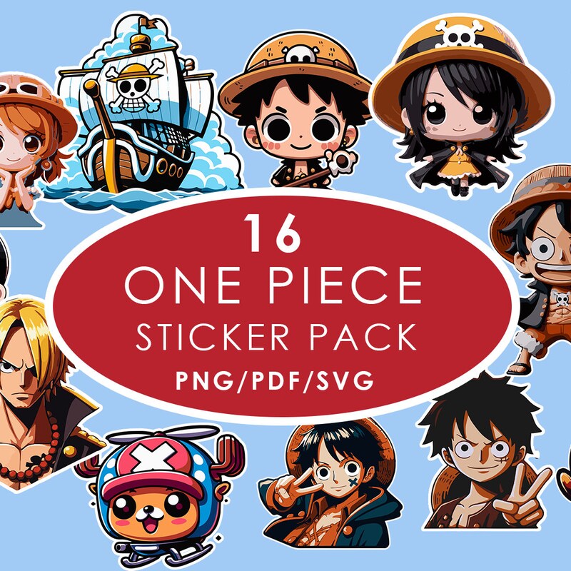 One Piece Stickers - Etsy