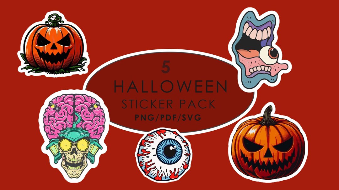 Halloween Horror Movie Stickers, Vintage Halloween Sticker, Scary Movie ...