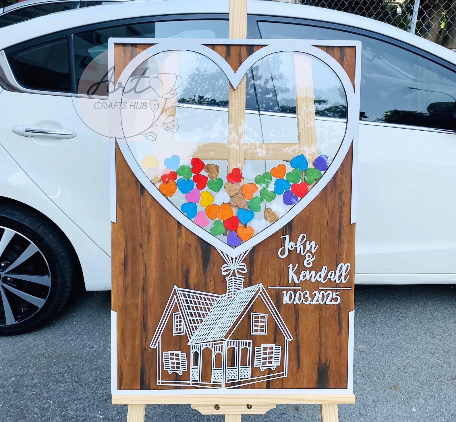 Up House Guest Book Wedding, up House With Heart Wedding, Wedding Guest ...