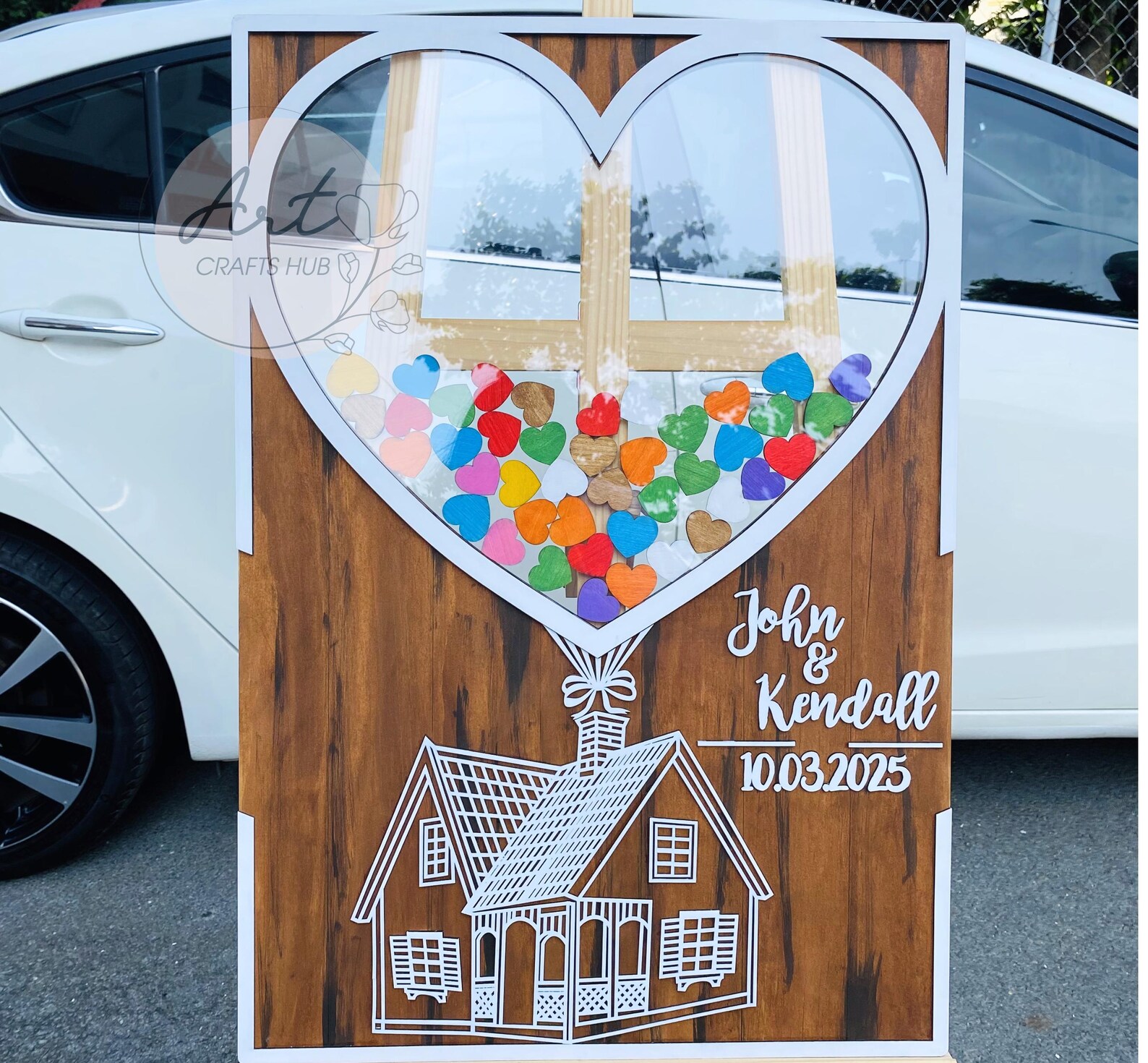 Up House Guest Book Wedding, up House With Heart Wedding, Wedding Guest ...